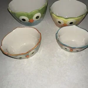 Pier 1 | Kitchen | Pier One Owl Shaped Ceramic Measuring Cups | Poshmark